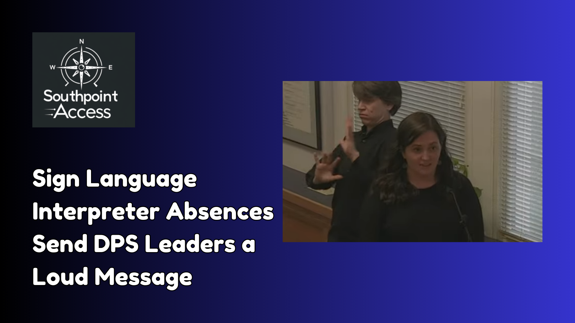 Durham Sign Language Interpreters Send Message with Absence ...