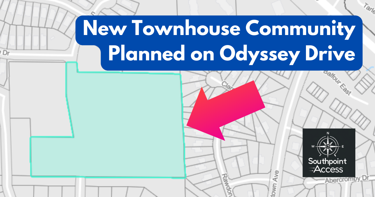 More Than 100 New Townhomes Proposed for Odyssey Drive - Southpoint Access